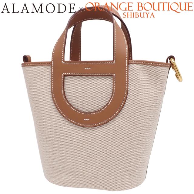 【未使用】HERMES(エルメス) インザループ18 エクリュ ゴールド ベージュ トワルアッシュ ヴォースイフト ゴールド金具 W刻印 ハンドバッグ トートバッグ レディース 40802167241【アラモード】