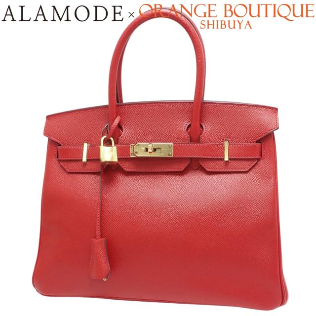 HERMES(エルメス) バーキン30 ルージュカザック レッド赤 ヴォーエプソン ゴールド金具 X刻印 ハンドバッグ トートバッグ レディース 40802167985【中古】【アラモード】