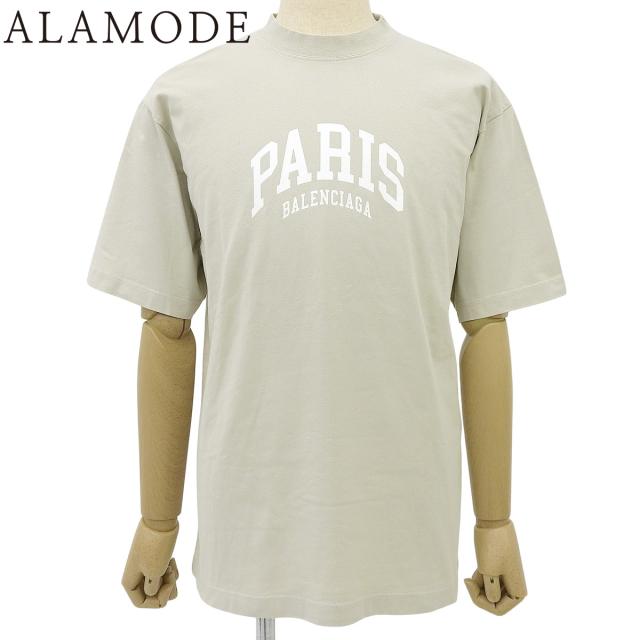 BALENCIAGA(バレンシアガ) PARISロゴ Tシャツ Tシャツ 2023年 アパレル ファッション 衣類 XXS コットン グレー ホワイト白 ユニセックス 40802161345【中古】【アラモード】