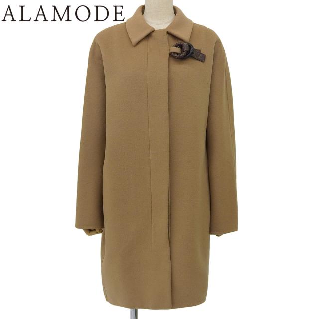 LOUIS VUITTON(ルイ・ヴィトン) モノグラム ダブルリングロングコート コート 2022年 アパレル ファッション RW221A 36 ウール アンゴラ ベージュ ブラウン茶 レディース 40806000121【中古】【アラモード】