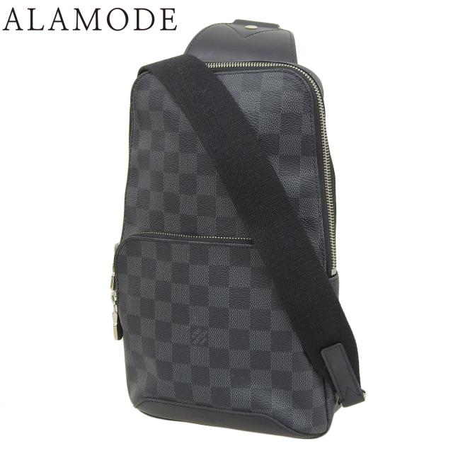 LOUIS VUITTON(ルイ・ヴィトン) ダミエ・グラフィット アヴェニュー・スリングバッグ ウエストバッグ/ボディバッグ ショルダー 肩掛け 斜め掛け ダミエグラフィットキャンバス グレー ブラック黒 シルバー金具 N41719 メンズ 40802164499【中古】【アラモード】