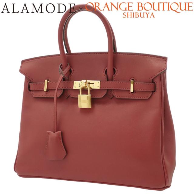 HERMES(エルメス) バーキン25 ルージュグレナ ボルドー ヴォースイフト ゴールド金具 X刻印 ハンドバッグ トートバッグ レディース 40802169174【中古】【アラモード】