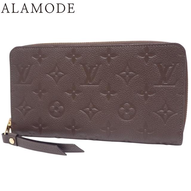 LOUIS VUITTON(ルイ・ヴィトン) モノグラム・アンプラント ポルトフォイユ・スクレット ロン ロングウォレット ジップアラウンド ラウンドファスナー 小物 モノグラムアンプラント オンブル ブラウン茶 ゴールド金具 M93436 ユニセックス 40802164154【中古】【アラモード】