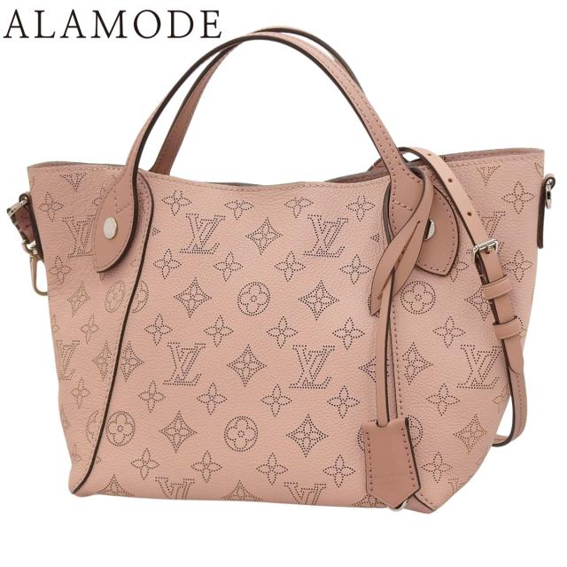 LOUIS VUITTON(ルイ・ヴィトン) モノグラム・マヒナ ヒナPM ハンドバッグ 2WAY ショルダー 肩掛け 斜め掛け マヒナ・レザー マグノリア ピンク シルバー金具 M54353 レディース 40802162994【中古】【アラモード】