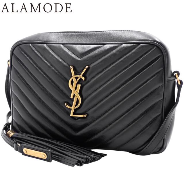 SAINT LAURENT PARIS(サンローランパリ) ルーカメラバッグ ショルダーバッグ 肩掛け 斜め掛け カーフ ブラック黒 ゴールド金具 574494 レディース 40802168805【中古】【アラモード】