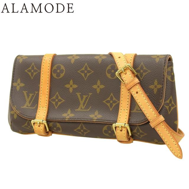 LOUIS VUITTON(ルイ・ヴィトン) モノグラム ポシェット マレル ウエストバッグ/ボディバッグ モノグラムキャンバス ブラウン茶 ゴールド金具 M51159 ユニセックス 40802165584【中古】【アラモード】