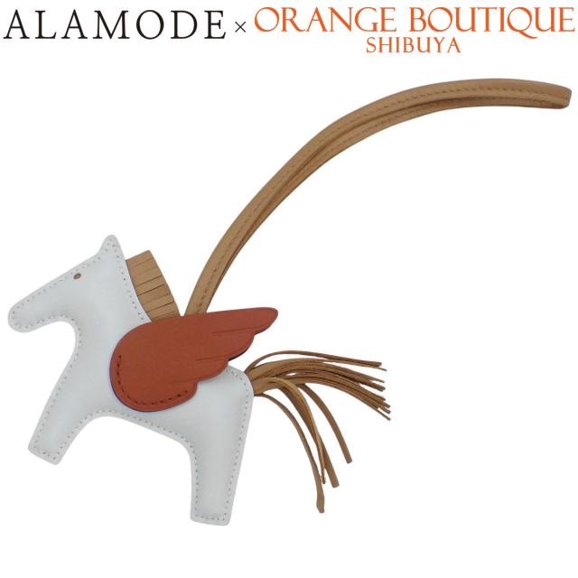 HERMES(エルメス) ロデオチャーム ペガサスPM ブルーブリュム キュイーブル チャイ ライトブルー水色 ブラウン茶 アニョーミロ U刻印 バッグチャーム ホース 馬モチーフ 小物 レディース 40802170597【中古】【アラモード】