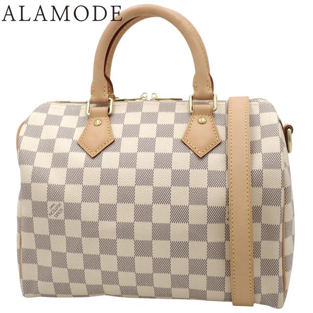 LOUIS VUITTON(ルイ・ヴィトン) ダミエ・アズール スピーディ・バンドリエール 25 ハンドバッグ 2WAY ミニボストン ショルダー 斜め掛け 肩掛け ダミエアズールキャンバス アイボリー ゴールド金具 N40608 レディース 40802168856【中古】【アラモード】