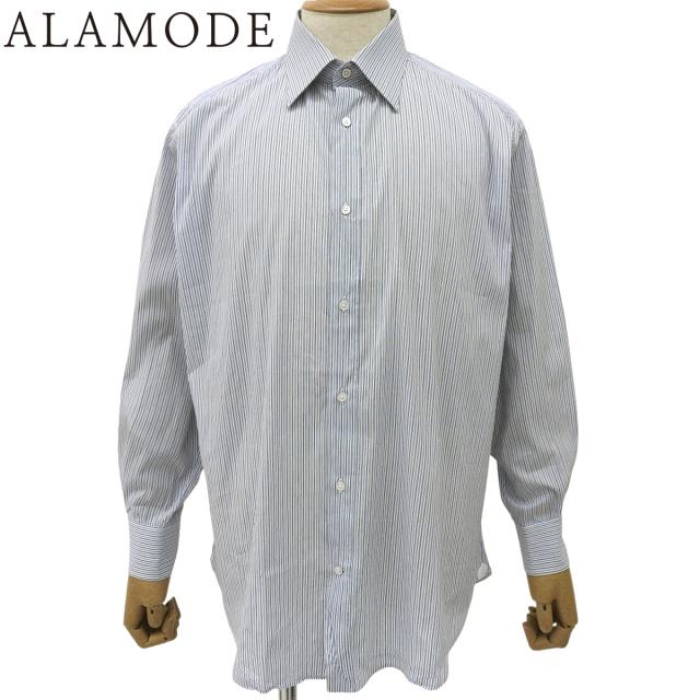 LOUIS VUITTON(ルイ・ヴィトン) ストライプ Yシャツ シャツ/ブラウス 2018年 RM181F アパレル ファッション 長袖 42/17 コットン ナイロン ライトブルー水色 ホワイト白 メンズ 40802165318【中古】【アラモード】