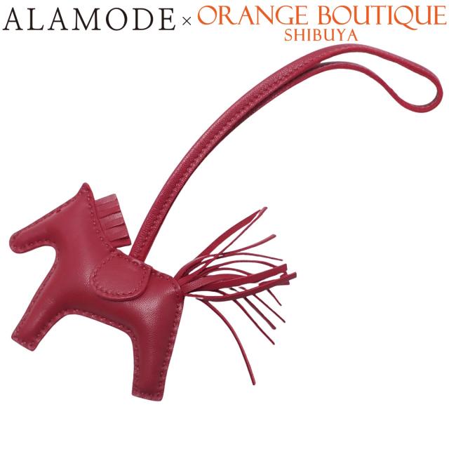 HERMES(エルメス) ロデオチャームPM ルビー ボルドー アニョーミロ Y刻印 バッグチャーム 馬モチーフ ホース 小物 レディース 40802171426【中古】【アラモード】