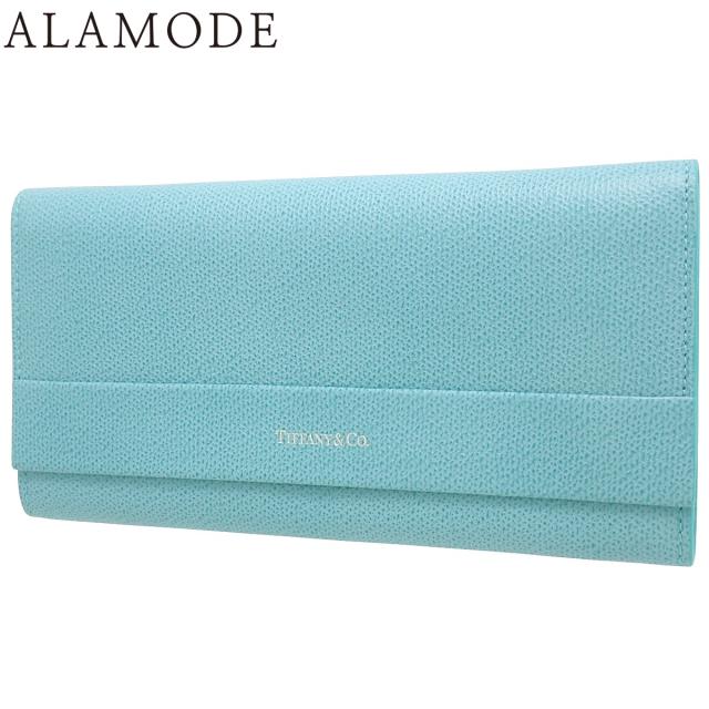 TIFFANY&Co.(ティファニー) コンチネンタルフラップ ウォレット ロングウォレット 長財布 二つ折り 2つ折り 小物 レザー ティファニーブルー ライトブルー水色 シルバー金具 レディース 40802171440【中古】【アラモード】
