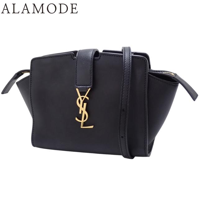 SAINT LAURENT PARIS(サンローランパリ) TOY CABAS トイ カバスバッグ ショルダーバッグ 斜め掛け クロスボディ ミニバッグ レザー ブラック黒 ゴールド金具 452322 レディース 40802169801【中古】【アラモード】