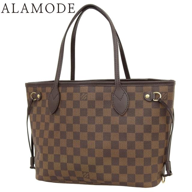 LOUIS VUITTON(ルイ・ヴィトン) ダミエ・エベヌ ネヴァーフルPM トートバッグ 肩掛け ダミエキャンバス ブラウン茶 ゴールド金具 N40600 レディース 40802168139【中古】【アラモード】