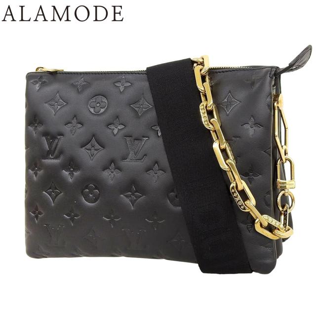 LOUIS VUITTON(ルイ・ヴィトン) クッサンPM ショルダーバッグ 2WAY トート 肩掛け 斜め掛け クラッチ ラムレザー ノワール ブラック黒 ゴールド金具 M21260 レディース 40802168217【中古】【アラモード】