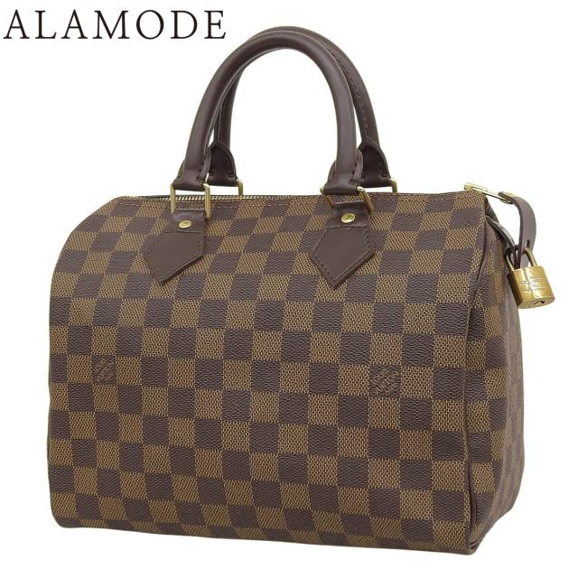 LOUIS VUITTON(ルイ・ヴィトン) ダミエ・エベヌ スピーディ25 ハンドバッグ ミニボストン トラベル 旅行かばん ダミエキャンバス ブラウン茶 ゴールド金具 N41532 レディース 40802169373【中古】【アラモード】
