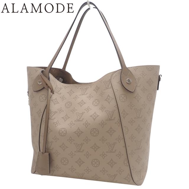 LOUIS VUITTON(ルイ・ヴィトン) モノグラム・マヒナ ヒナMM トートバッグ 肩掛け ハンドバッグ 2WAY マヒナ・レザー ガレ ベージュ シルバー金具 M53140 レディース 40802170290【中古】【アラモード】