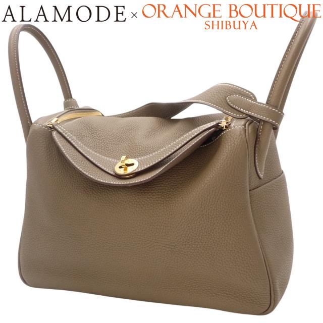 HERMES(エルメス) リンディ30 エトゥープ/エトープ グレージュ トゴ ゴールド金具 D刻印 ハンドバッグ 2WAY ショルダー 肩掛け レディース 40802172911【中古】【アラモード】