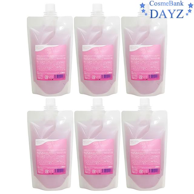 コスメック ナチュラルハート ケラ ジェル ウォーター 400mL 詰め替え用 6点セット | 洗い流さないヘアトリートメント |