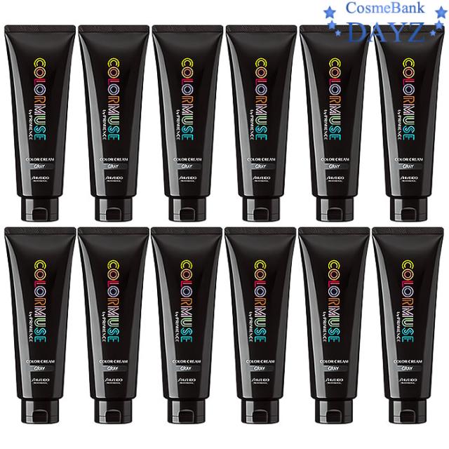 資生堂 カラーミューズ バイ プリミエンス カラークリーム グレー 240g（グレイ） 12点セット