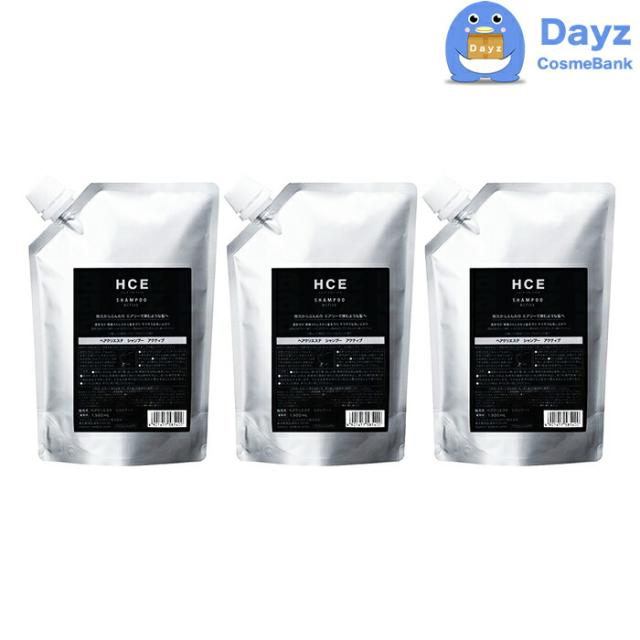 クラシエ HCE ヘアクリエステ シャンプー アクティブ 1500mL 詰め替え用 業務用　3点セット
