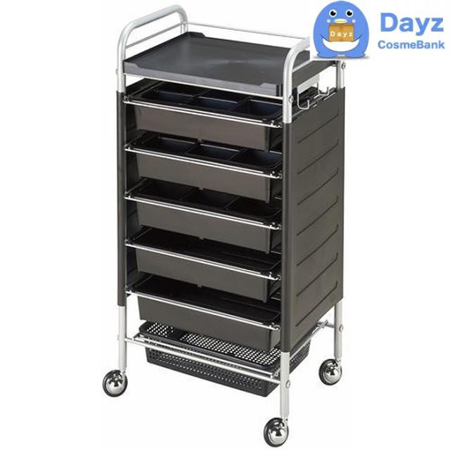 C-265 スタンダードワゴン ロット台　ブラック　キャスター付き　｜　サロンワゴン　｜　メーカー直送品 納期要確認 / キャンセル・返品不可商品　｜　RB