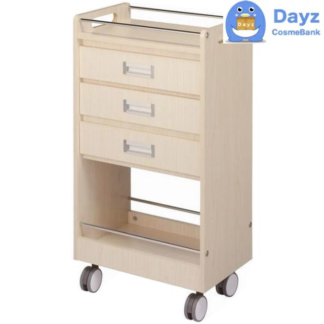 C-342 ワームス 引き出しワゴン　ナチュラル　キャスター付き　｜　サロンボックスワゴン　｜　メーカー直送品 納期要確認 / キャンセル・返品不可商品　｜　RB