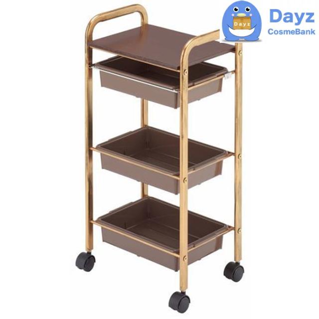 C-600 アンティークセットワゴン ビーナス　ブラウン　キャスター付き　｜　サロンワゴン　｜　メーカー直送品 納期要確認 / キャンセル・返品不可商品　｜　RB