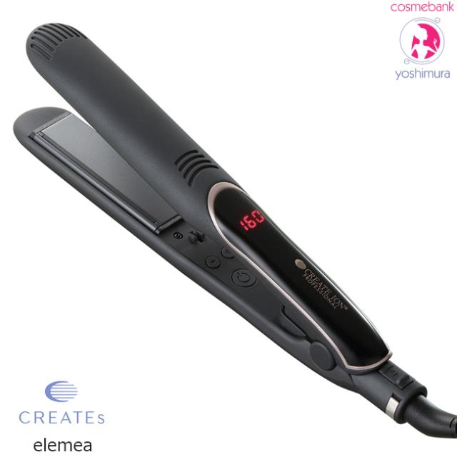 【送料無料！一部地域対象外！】クレイツ エレメア ストレート SSIE-G15PRO｜ストレート 海外兼用 プレミアムイオン ストレートアイロン ヘアーアイロン ヘアアイロン ヘアコテ Cカール Jカール プロ カール イオンストレートプロ イオン 男女兼用 【正規品】