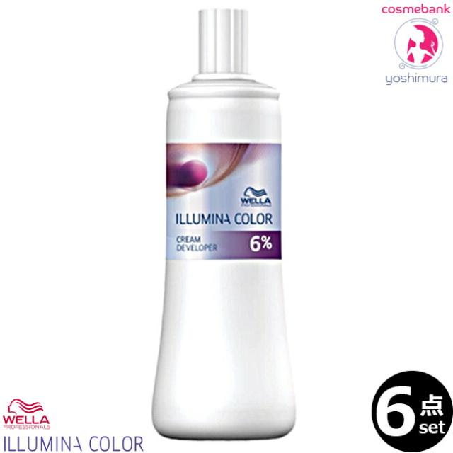 【ｘ６点セット】ウエラ イルミナカラー クリーム ディベロッパー 6%  1000mL｜第２剤・WELLA PROFESSIONALS・医薬部外品・オキシ・デベロッパー