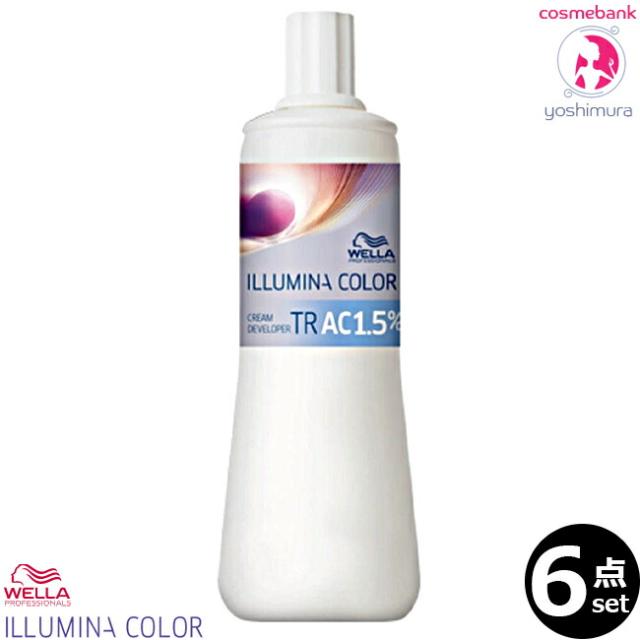 【ｘ６点セット】ウエラ イルミナカラー クリーム ディベロッパーTR AC1.5%  1000mL｜第２剤・WELLA PROFESSIONALS・医薬部外品・オキシ・デベロッパー・アルカリキャンセル