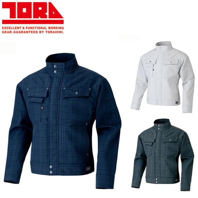 寅壱 チェック柄長袖ブルゾン 7560-124 |  作業ジャンパー 防寒 耐久性 高機能 メンズ 春秋  おしゃれ ワークウェア