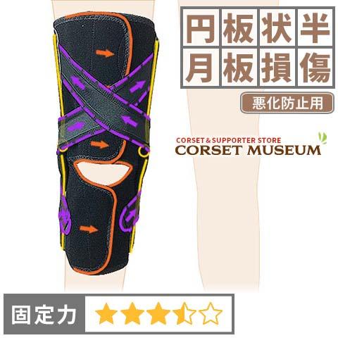 円板状半月板損傷 悪化防止用 | ニーケアー・クロスベルト