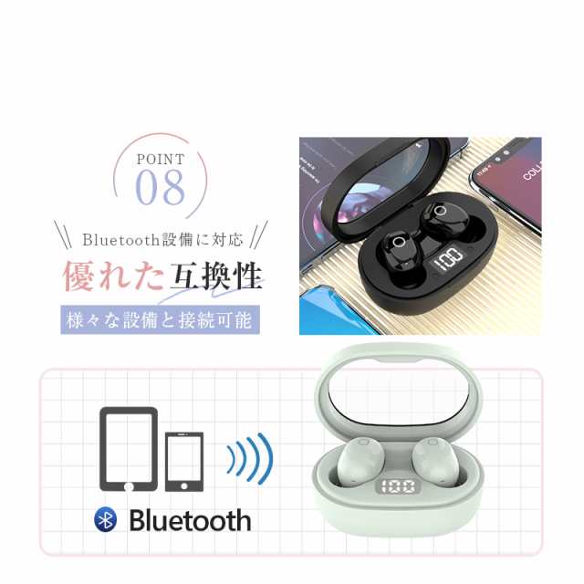 ワイヤレスイヤホン Bluetooth 5.3 完全ワイヤレスヘッドセット ワイヤレスイヤホン Bluetooth 5.3 完全ワイヤレスヘッドセット