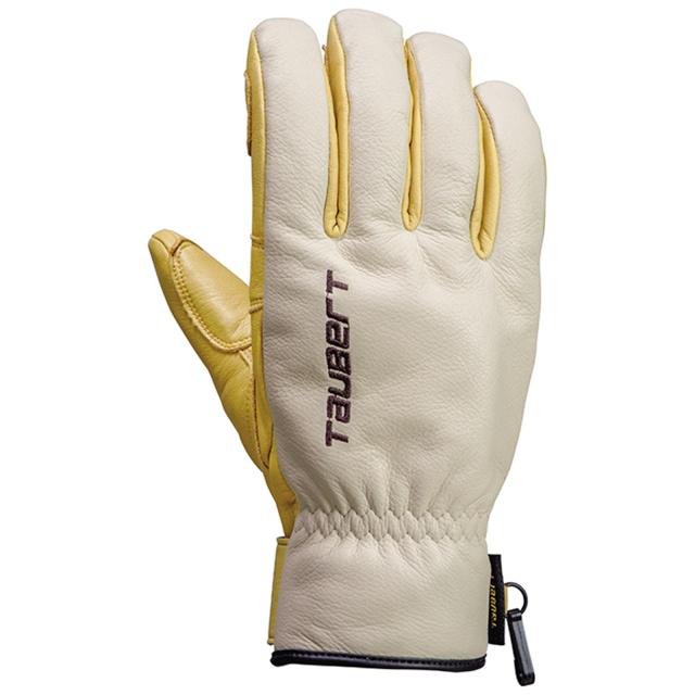 TAUBERT (トーバート) Full Leather SLOPE Cream 25-26 Made in JAPAN クリーム スキー グローブ