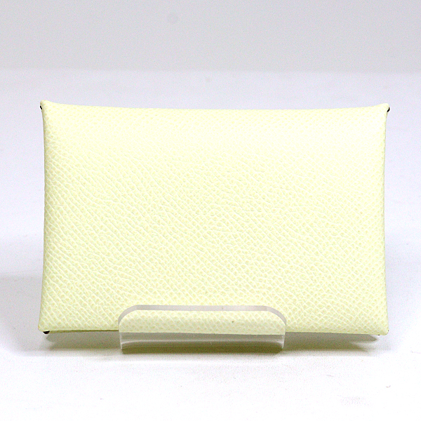 エルメス HERMES カルヴィ カードケース ケース エプソン ジョーヌミルトン W刻印 2024年製 未使用品