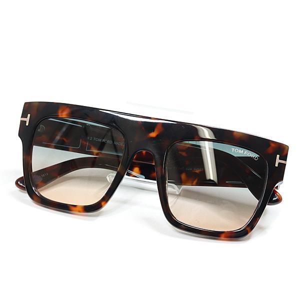 トムフォード サングラス  TF847 52B ダークハバナ/グレーグラデーション 52□21 140 スクエア【中古】