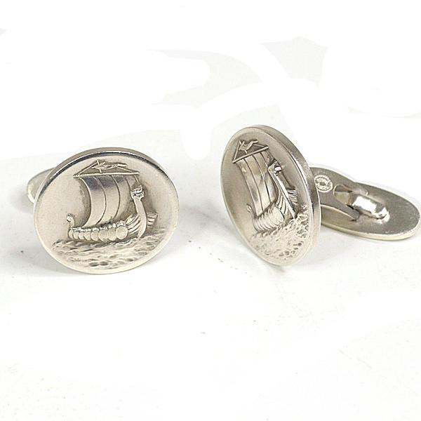 ジョージジェンセン   カフスリンクス シルバー 925S 帆船 カフス【中古】Aランク