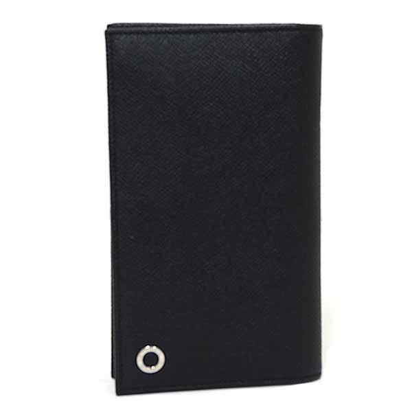 ブルガリ BVLGARI ブルガリ・ブルガリ マン 二つ折り長財布 カーフレザー 30398 ブラック ブルー 【中古】Sランク