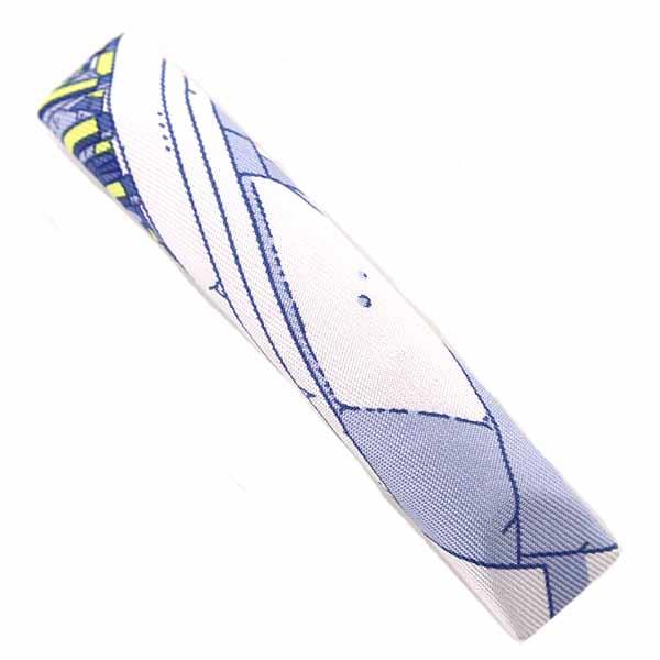 エルメス HERMES バレッタ エクリプス 馬の伝説 ヘアアクセサリー シルク マルチカラー 【中古】Sランク