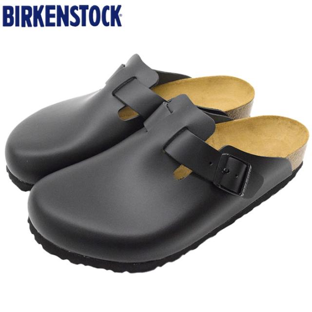 ビルケンシュトック BIRKENSTOCK サンダル メンズ 男性用 ボストン ナチュラル レザー Black ( birkenstock BOSTON NATURAL LEATHER クロッグ サボ 本革 幅広 ノーマル レギュラー ブラック 黒 SANDAL MENS・靴 シューズ SHOES 60191 )