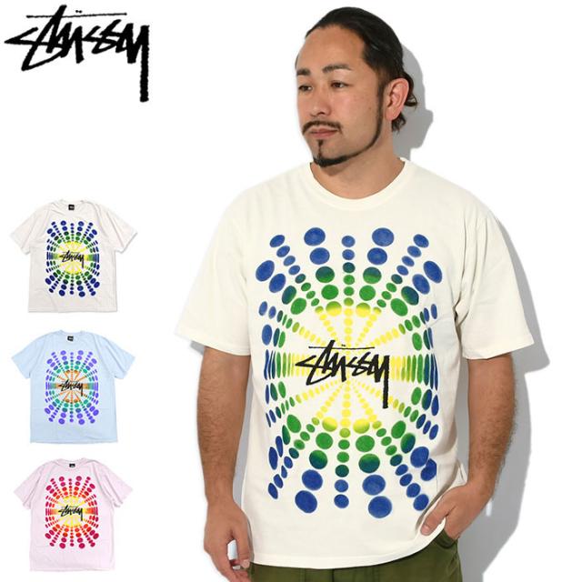ステューシー STUSSY Tシャツ 半袖 メンズ Atticus Pigment Dyed ( stussy tシャツ tee ピグメント ティーシャツ T-SHIRTS カットソー トップス メンズ 1904909 USAモデル 正規 品 ストゥーシー スチューシー )[M便 1/1] ice field icefield