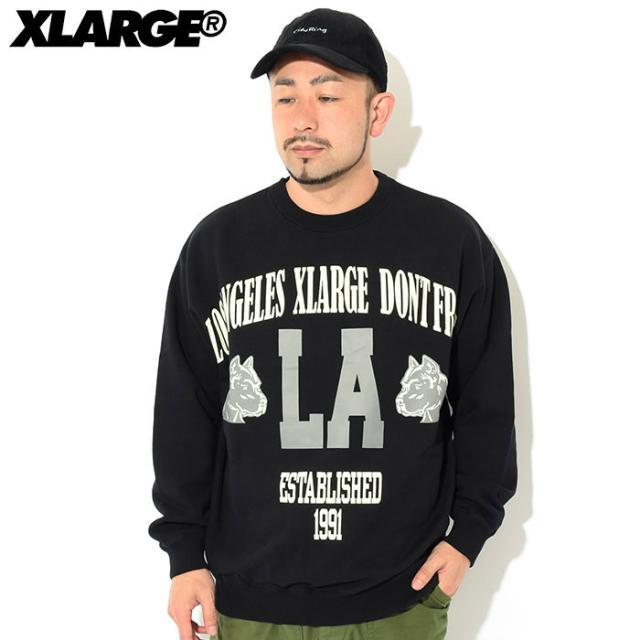 エクストララージ X-LARGE トレーナー メンズ ビッグ プリント クルーネック スウェット ( x-large Big Print Crew Neck Sweat スエット トレナー トレイナー トップス XLARGE Extra Large エックスラージ 101221012007 )