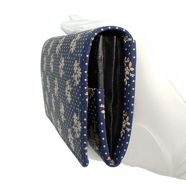 印伝 甲州印伝 印傳屋 上原勇七 財布 長財布 束入れ 2308 コスモス