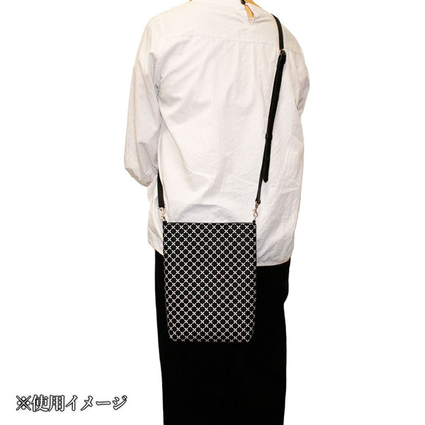 印伝 甲州印伝 印傳屋 上原勇七 ショルダー サコッシュ ポシェット 6046 そよか 8819 七宝繋ぎ 鹿革 本革 レザー 斜め掛け 和柄 ブランド 冬物 冬ギフト クリスマス 贈り物 YM01 印伝 甲州印伝 印傳屋 上原勇七 ショルダー サコッシュ ポシェット