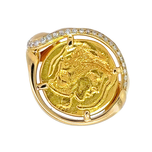 送料無料・返品可♪メーカー磨き済み♪ピアジェ ハンスエルニ コイン1/2 ダイヤ リング K24/K18YG 18号 新品仕上げ済み♪【中古】の通販はau PAY マーケット - HAPPY ...