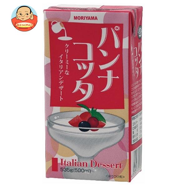 守山乳業 MORIYAMA パンナコッタ 535g紙パック×12本入×(2ケース)｜ 送料無料 プリン 紙パック お菓子 生クリーム