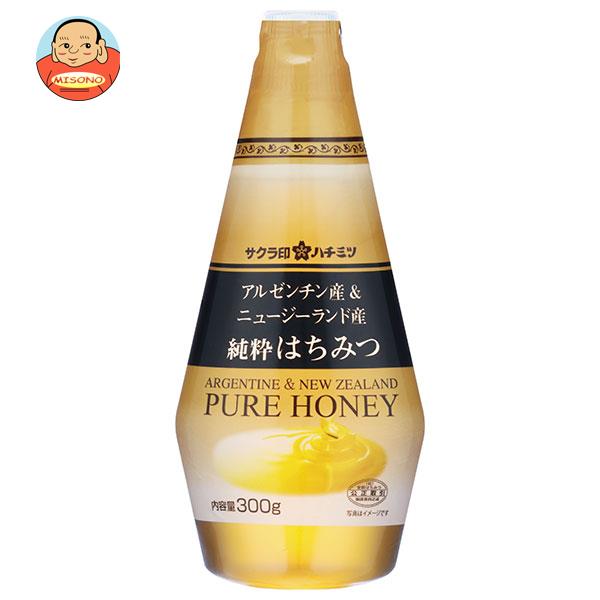 加藤美蜂園 サクラ印 アルゼンチン産＆ニュージーランド産純粋はちみつ 300g×12本入｜ 送料無料 嗜好品 シロップ ハチミツ 蜂蜜