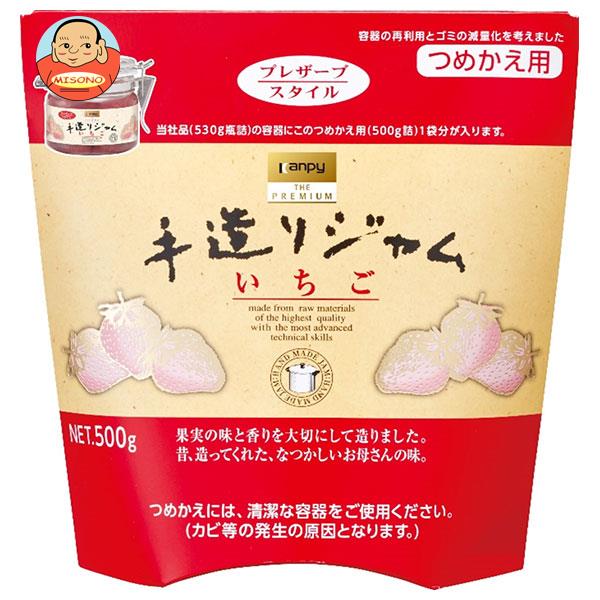 カンピー ザ プレミアム 手造りジャム いちご つめかえ用 500g×6袋入×(2ケース)｜ 送料無料 いちご ジャム イチゴ 詰め替え つめかえ