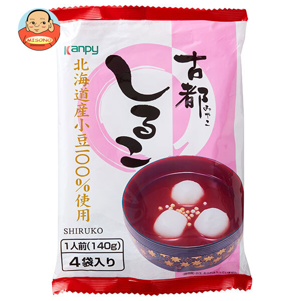 カンピー 古都しるこ 560g(140g×4袋)×12袋入×(2ケース)｜ 送料無料 和菓子 お汁粉 北海道産
