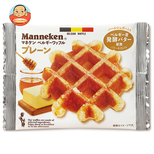 ローゼン マネケン ベルギーワッフル プレーン 30(6×5)個入×(2ケース)｜ 送料無料 ワッフル 洋菓子 焼き菓子 お菓子 おやつ